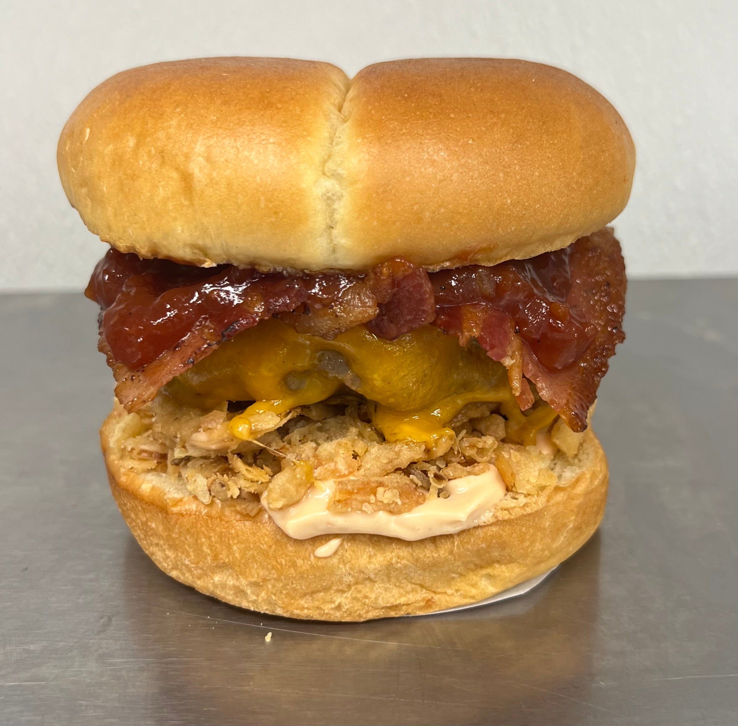 Bear Acres Bourbon BBQ Bacon Burger | Curbside Cookhouse
